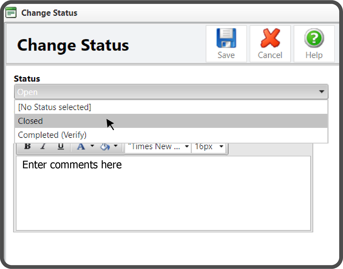 Complete Task Type - Issue