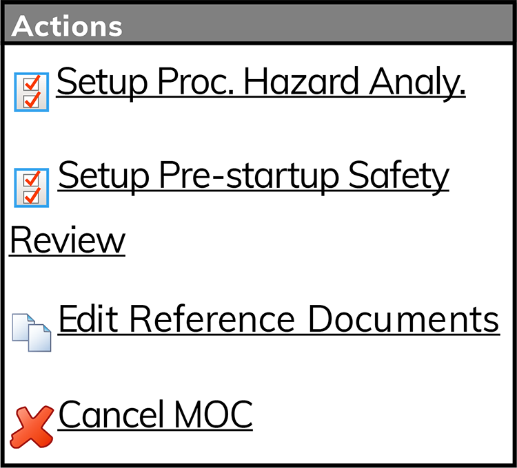 Setup Process Hazard Analysis (PHA)